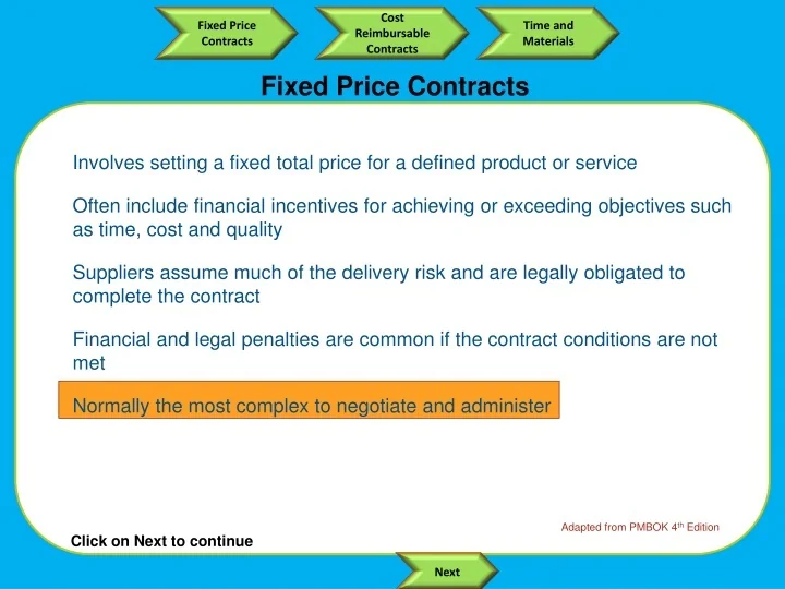 PPT - Fixed Price Contracts PowerPoint Presentation, free download - ID ...
