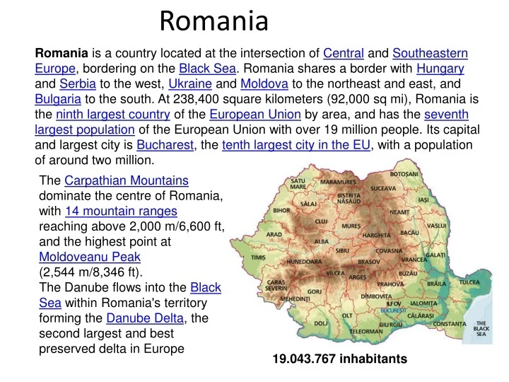 PPT - Romania PowerPoint Presentation, free download - ID:9488536