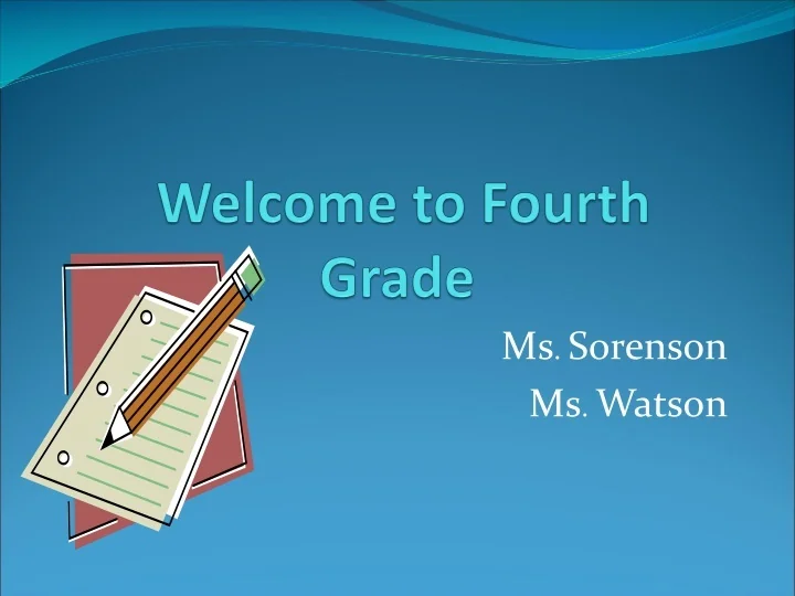 PPT - Welcome to Fourth Grade PowerPoint Presentation, free download ...
