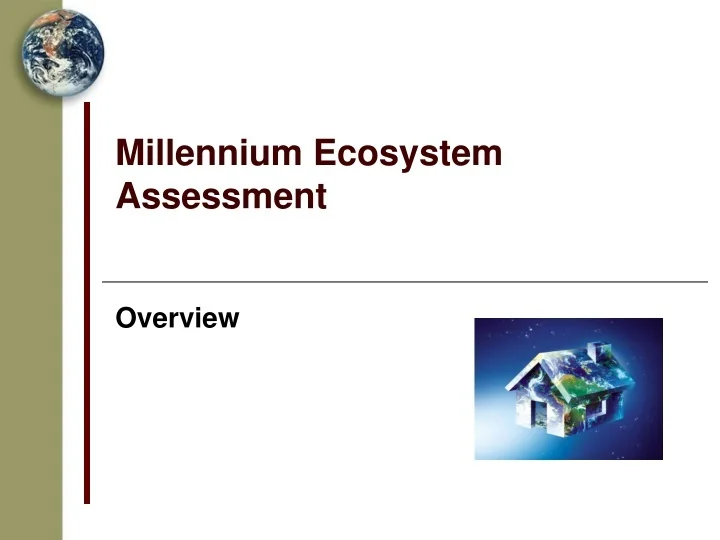 PPT - Millennium Ecosystem Assessment PowerPoint Presentation, free ...