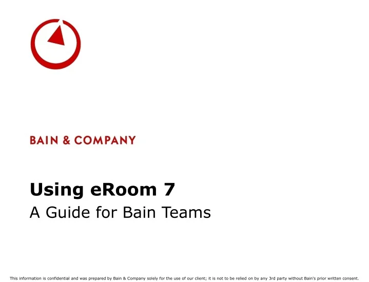 PPT - Using eRoom 7 PowerPoint Presentation, free download - ID:9493268