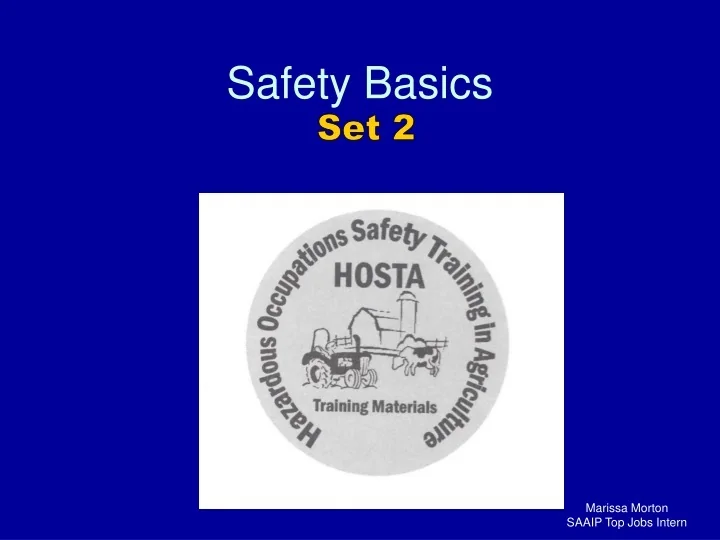 PPT - Safety Basics PowerPoint Presentation, free download - ID:9493771