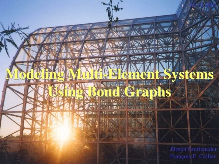 PPT - Modeling Multi-Element Systems Using Bond Graphs PowerPoint ...