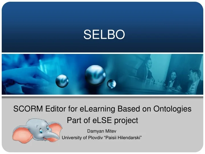 PPT - SELBO PowerPoint Presentation, free download - ID:9494692