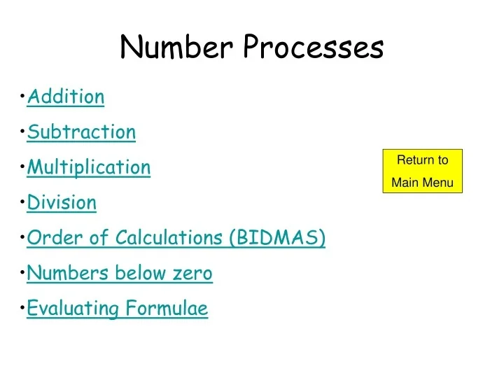 PPT - Number Processes PowerPoint Presentation, free download - ID:9494701