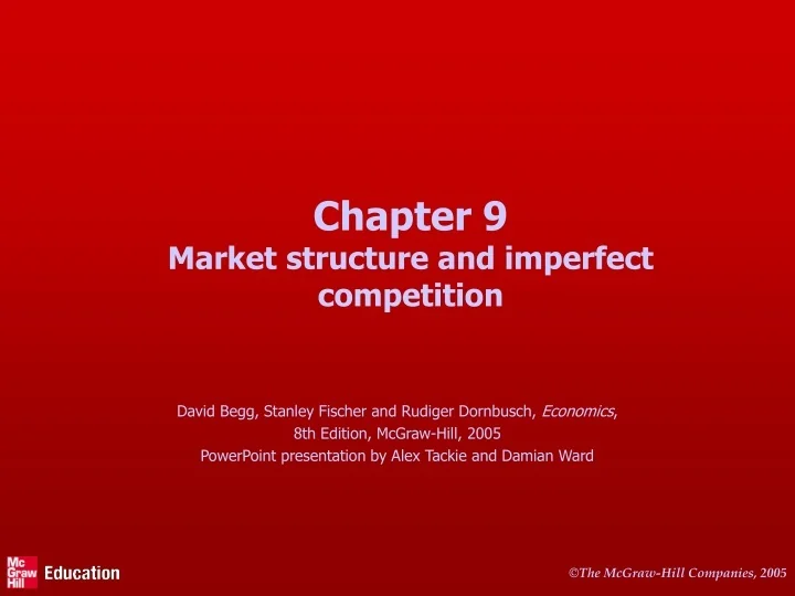 PPT - Chapter 9 Market structure and imperfect competition PowerPoint ...