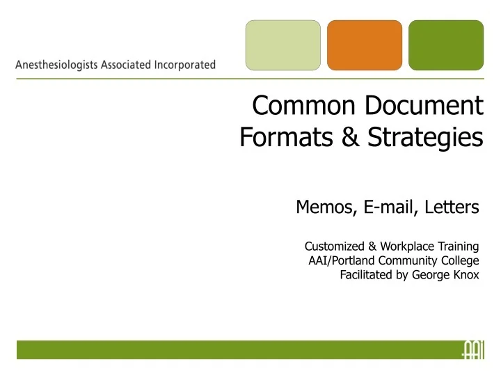 PPT - Common Document Formats & Strategies PowerPoint Presentation - ID ...
