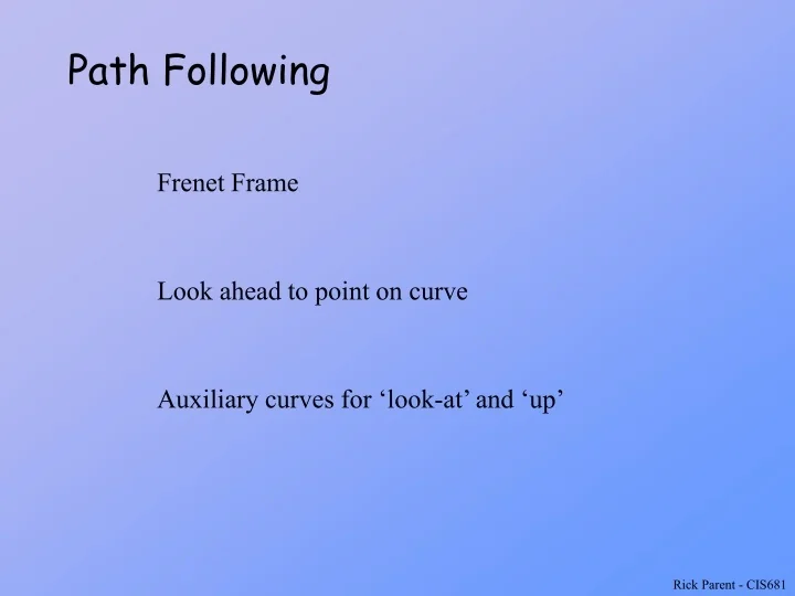 PPT - Path Following PowerPoint Presentation, free download - ID:9498126