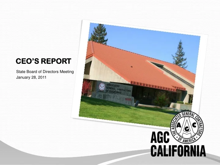 PPT - CEO’S REPORT PowerPoint Presentation, free download - ID:9501117