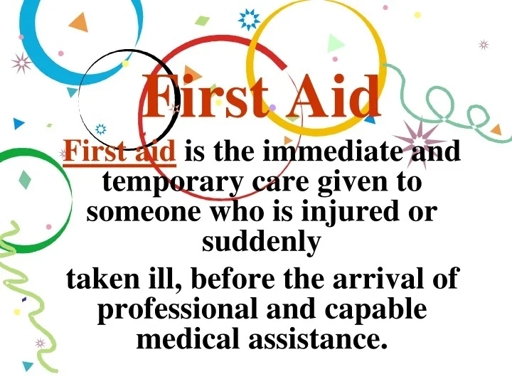 PPT - First Aid PowerPoint Presentation, free download - ID:9503338