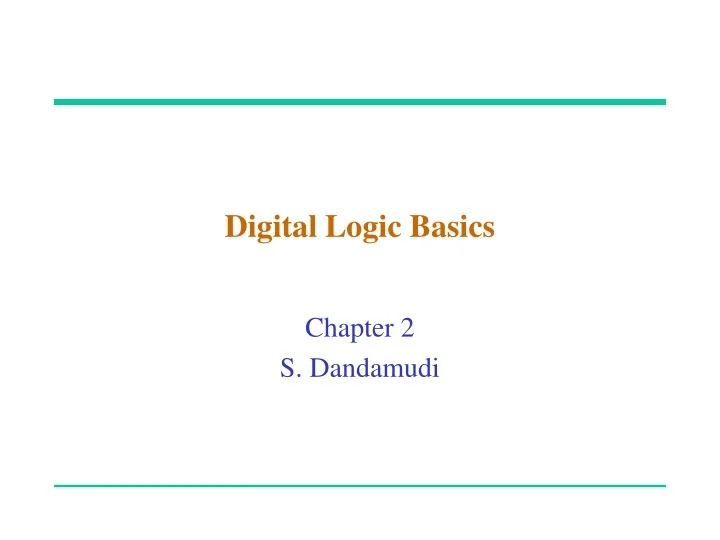 PPT - Digital Logic Basics PowerPoint Presentation, free download - ID ...