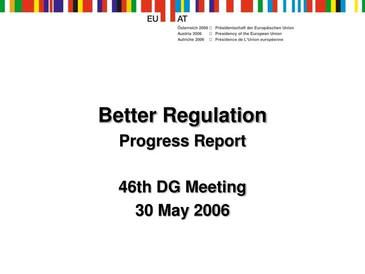 PPT - Better Regulation PowerPoint Presentation, free download - ID:9505638