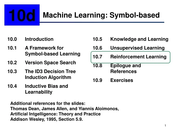 PPT - Machine Learning: Symbol-based PowerPoint Presentation, free ...