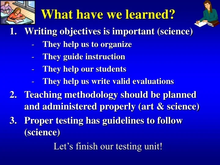 PPT - What have we learned? PowerPoint Presentation, free download - ID ...