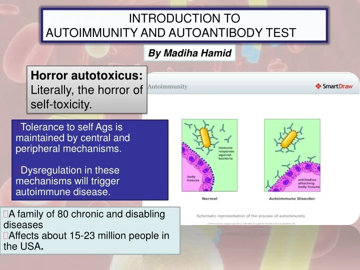 PPT - INTRODUCTION TO AUTOIMMUNITY AND AUTOANTIBODY TEST PowerPoint ...