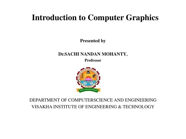 PPT - Introduction to Computer Graphics PowerPoint Presentation, free ...