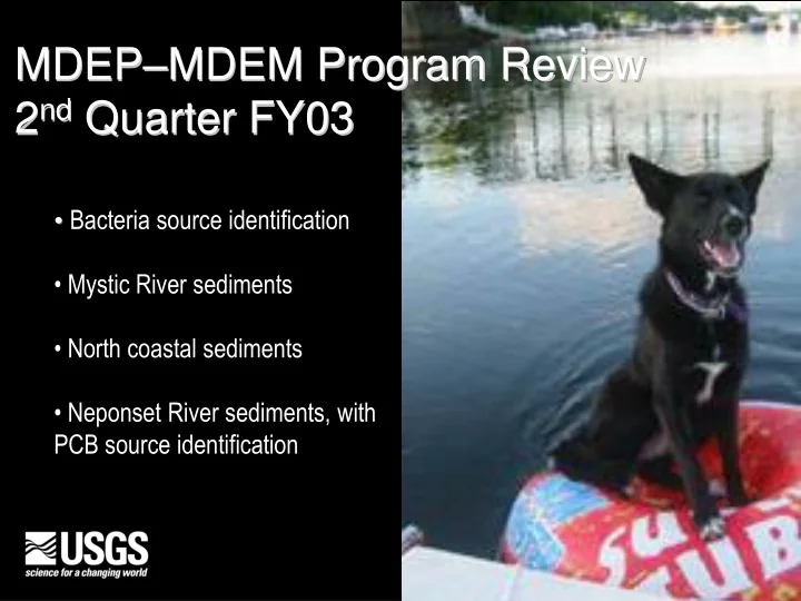 PPT - MDEP–MDEM Program Review 2 nd Quarter FY03 PowerPoint ...