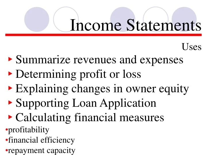 PPT - Income Statements PowerPoint Presentation, free download - ID:9513563
