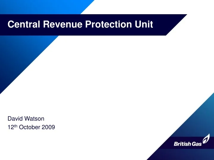 PPT - Central Revenue Protection Unit PowerPoint Presentation, free ...