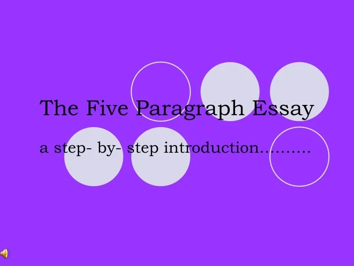 PPT - The Five Paragraph Essay PowerPoint Presentation, free download ...