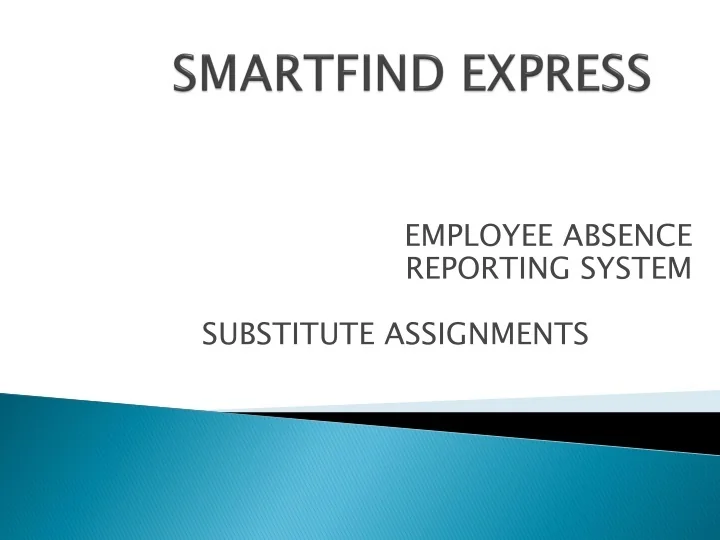 PPT - SMARTFIND EXPRESS PowerPoint Presentation, free download - ID:9518556