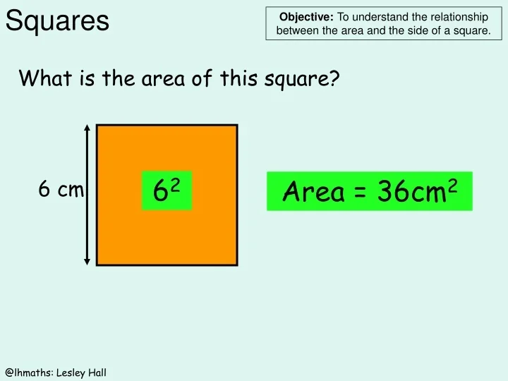 PPT - What is the area of this square? PowerPoint Presentation, free ...