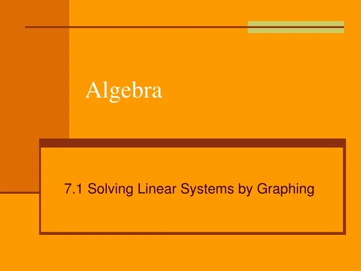 PPT - Algebra PowerPoint Presentation, free download - ID:9519703