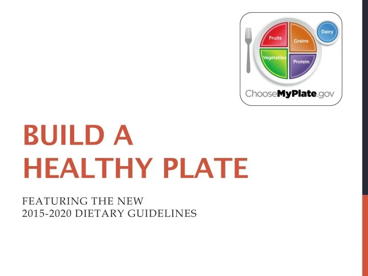 PPT - Build a Healthy Plate PowerPoint Presentation, free download - ID ...