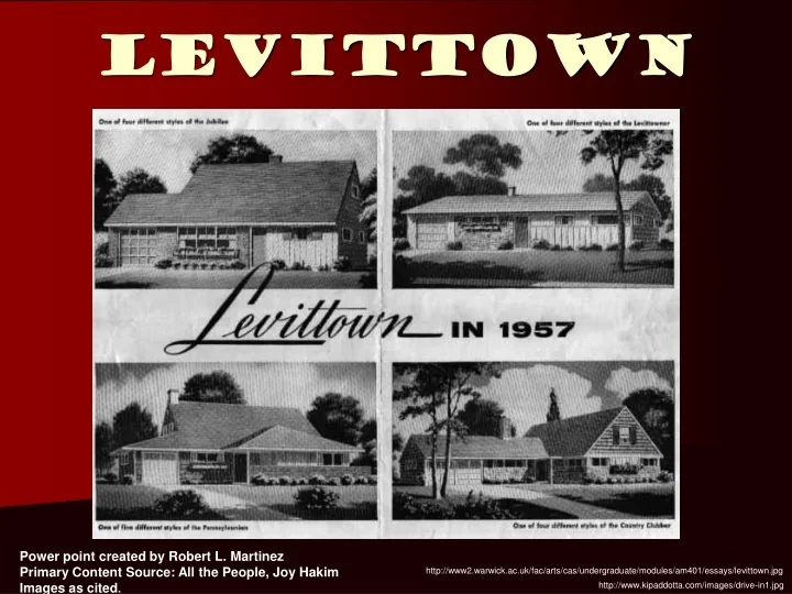 PPT - Levittown PowerPoint Presentation, free download - ID:9522924