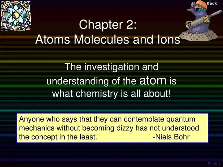 PPT - Chapter 2: Atoms Molecules and Ions PowerPoint Presentation, free ...