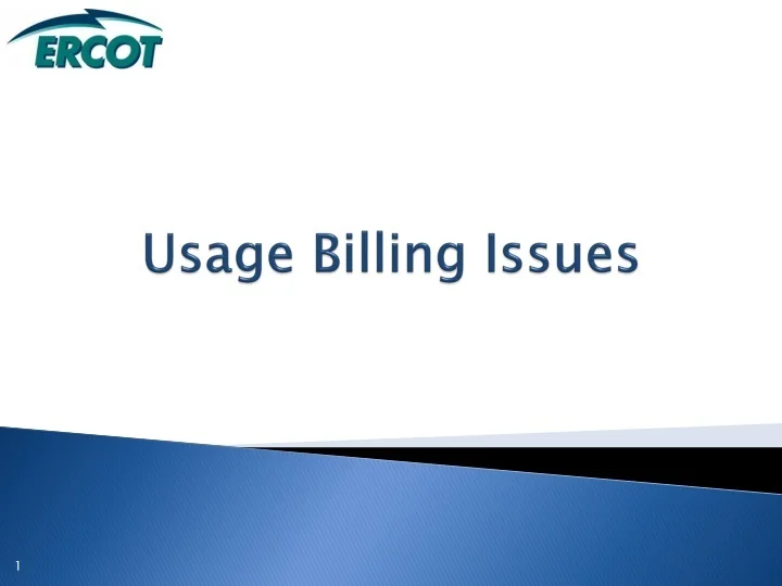 PPT - Usage Billing Issues PowerPoint Presentation, free download - ID ...