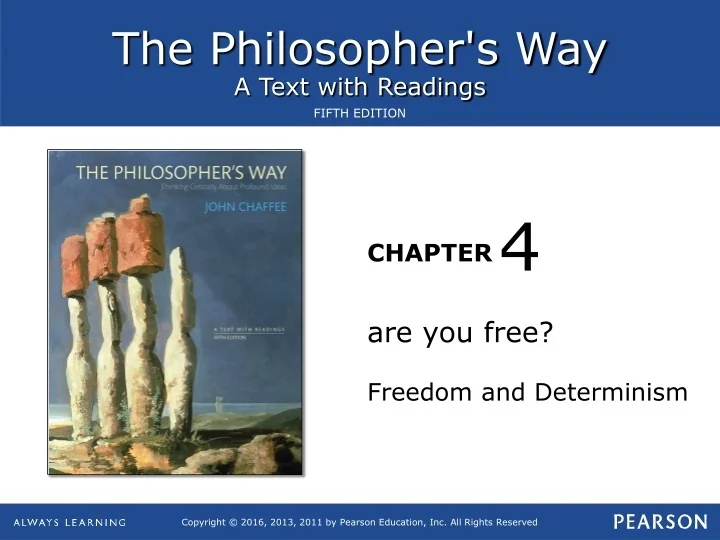 PPT - are you free? Freedom and Determinism PowerPoint Presentation ...