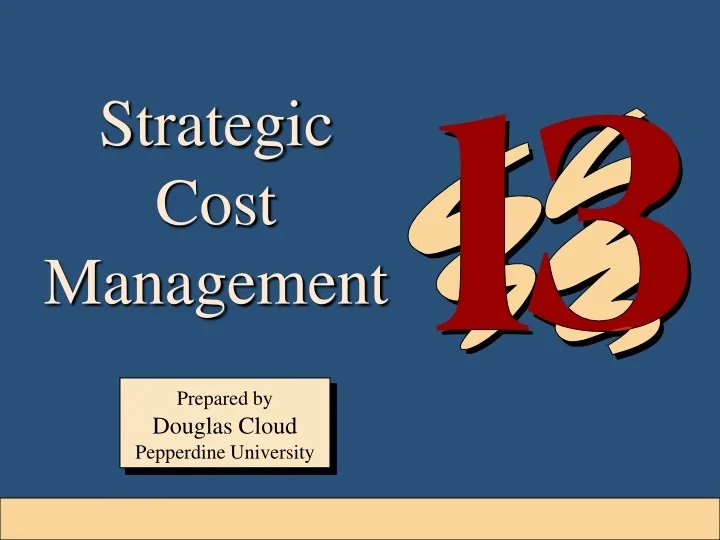 PPT - Strategic Cost Management PowerPoint Presentation, free download ...