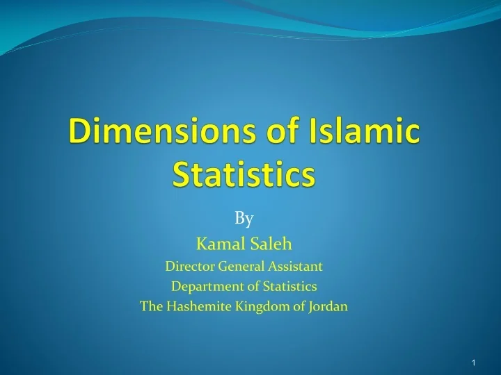 PPT - Dimensions of Islamic Statistics PowerPoint Presentation, free ...