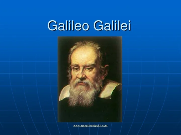 PPT - Galileo Galilei PowerPoint Presentation, free download - ID:9529518