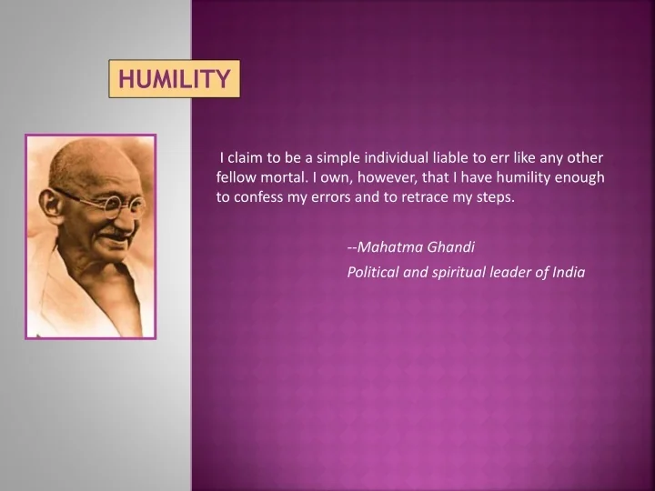PPT - HUMILITY PowerPoint Presentation, free download - ID:9531057