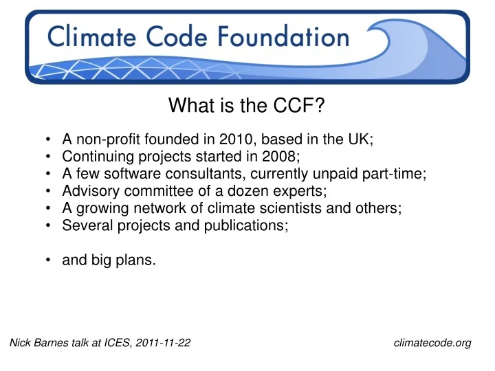 PPT - What is the CCF? PowerPoint Presentation, free download - ID:9531612