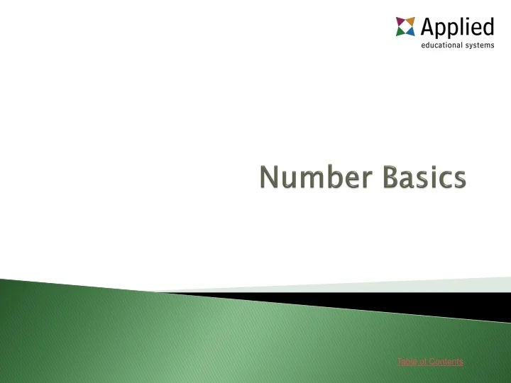 PPT - Number Basics PowerPoint Presentation, free download - ID:9533253