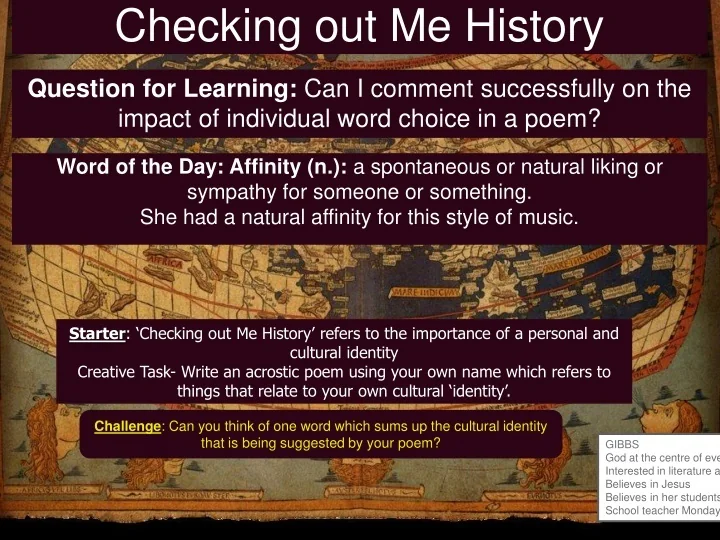 PPT - Checking out Me History PowerPoint Presentation, free download ...