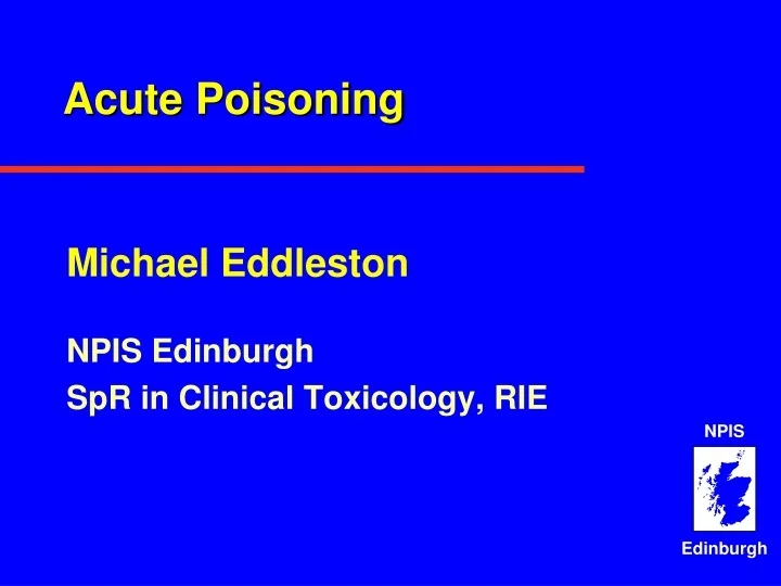 PPT - Acute Poisoning PowerPoint Presentation, free download - ID:9535478