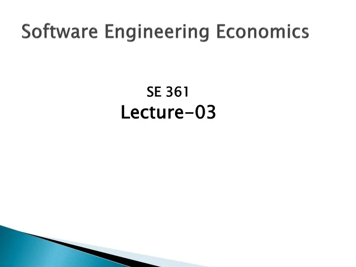 PPT - Software Engineering Economics PowerPoint Presentation, free ...