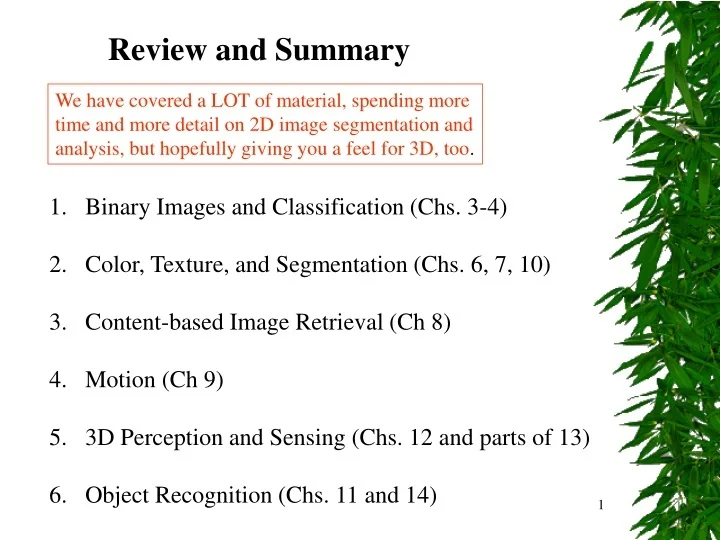 PPT - Review and Summary PowerPoint Presentation, free download - ID ...