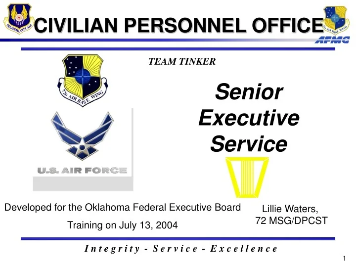PPT - Senior Executive Service PowerPoint Presentation, free download ...