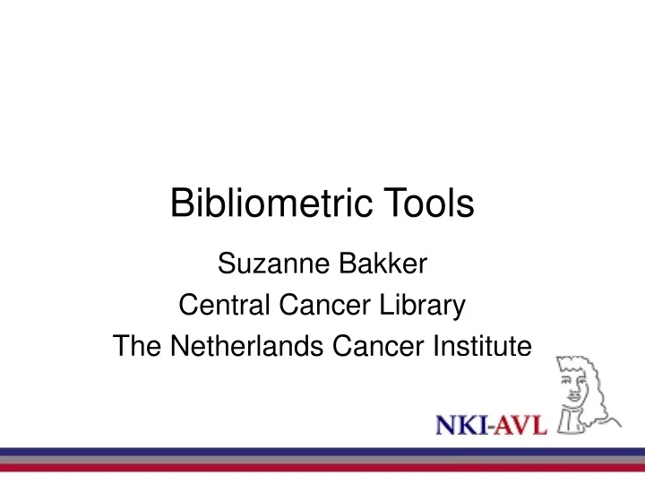 PPT - Bibliometric Tools PowerPoint Presentation, free download - ID ...
