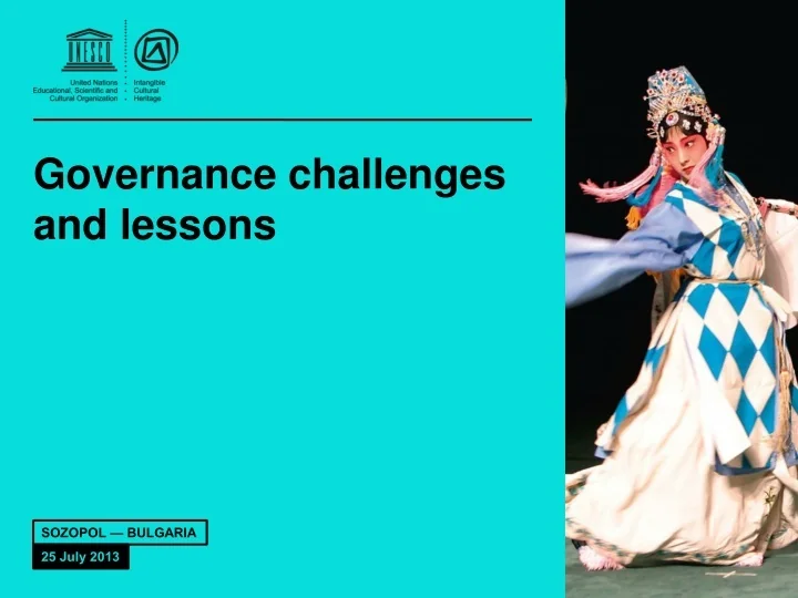 PPT - Governance challenges and lessons PowerPoint Presentation, free ...