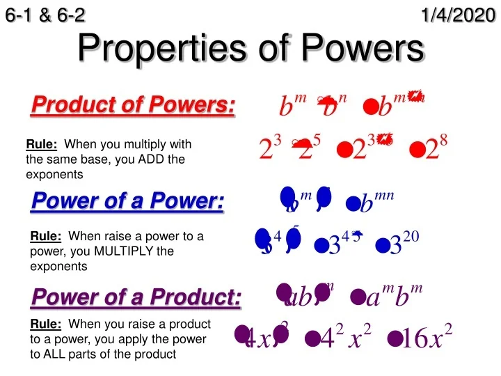 PPT - Properties of Powers PowerPoint Presentation, free download - ID ...