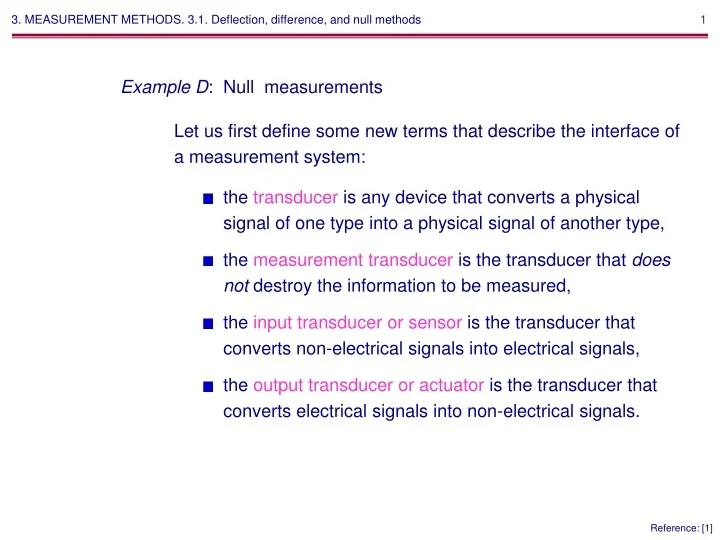 PPT - Example D : Null measurements PowerPoint Presentation, free ...