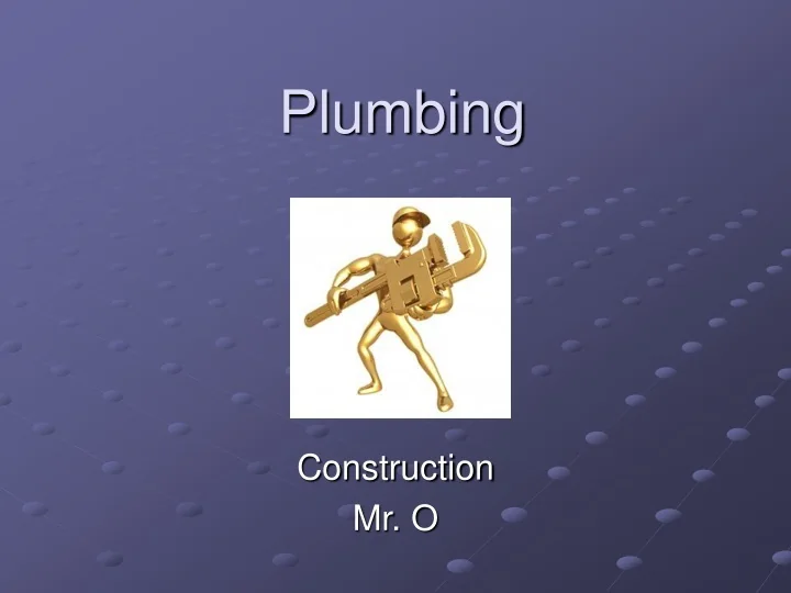 PPT - Plumbing PowerPoint Presentation, free download - ID:9541416