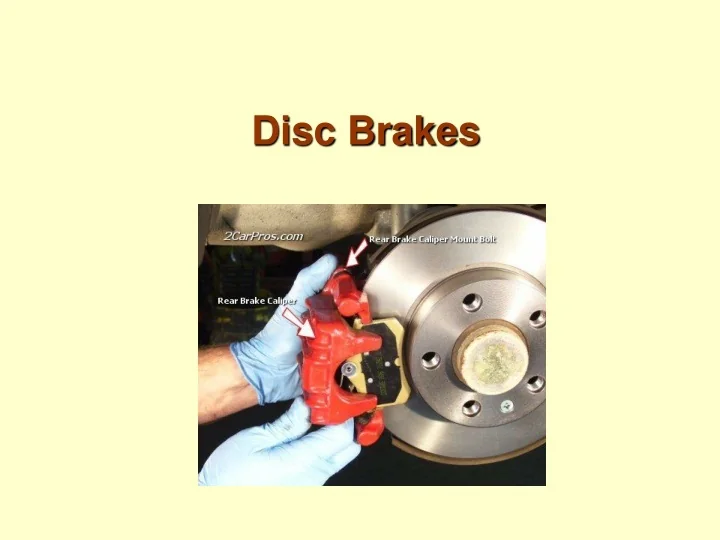 PPT - Disc Brakes PowerPoint Presentation, free download - ID:9541985