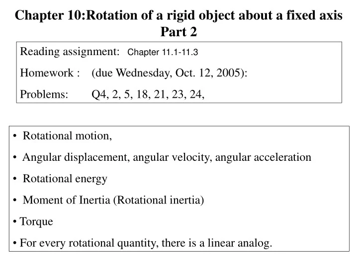 PPT - Rotational motion, Angular displacement, angular velocity, angular acceleration PowerPoint ...
